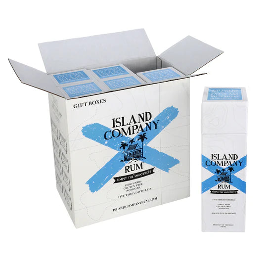 Save 10%! Island Company Rum 6-pack Case Of 750ml Bottles In Gift Boxe